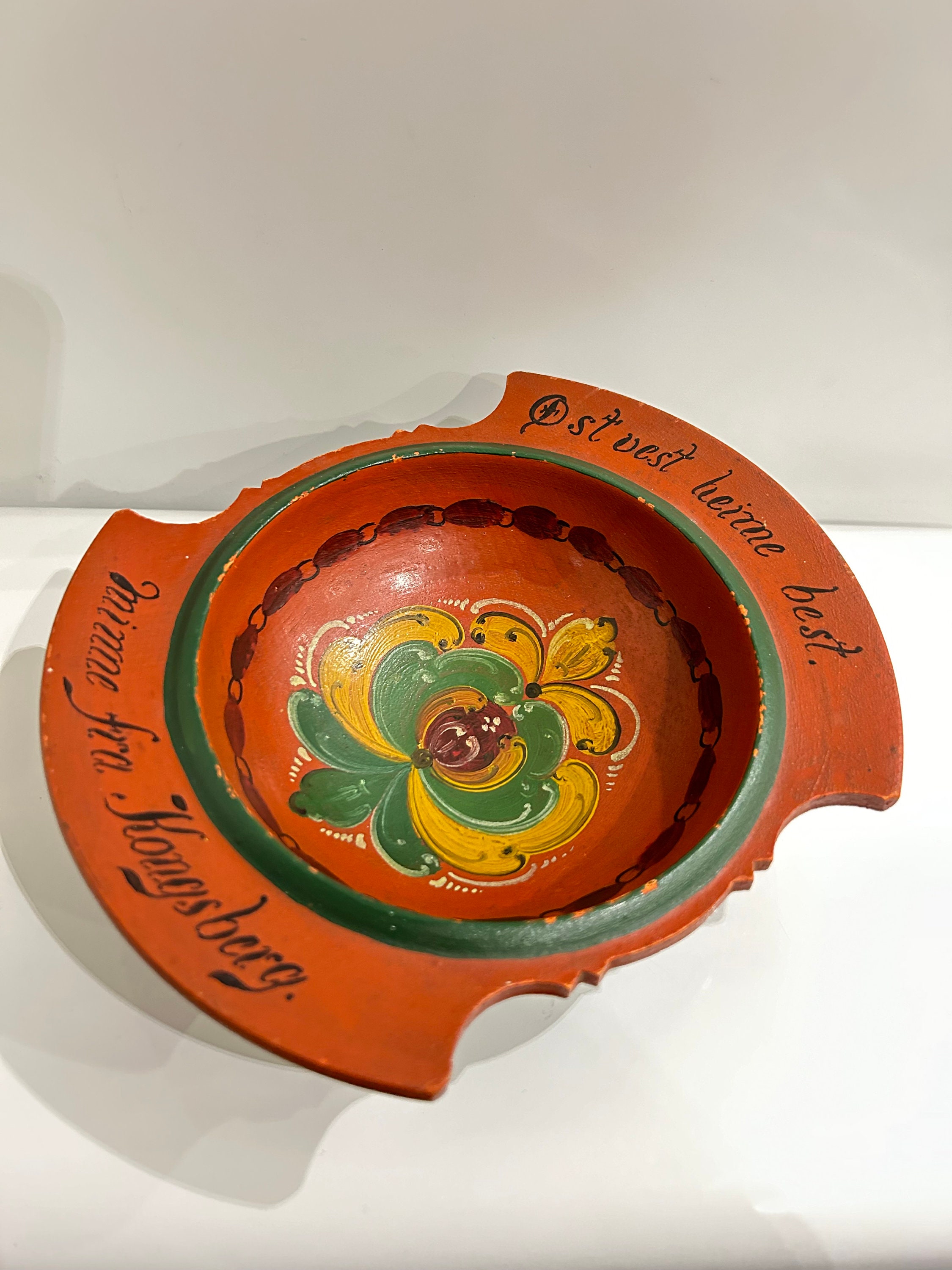 Norwegian Rosemaling Bowl Folk Art of Norway Antique Handmade Bowl - Etsy