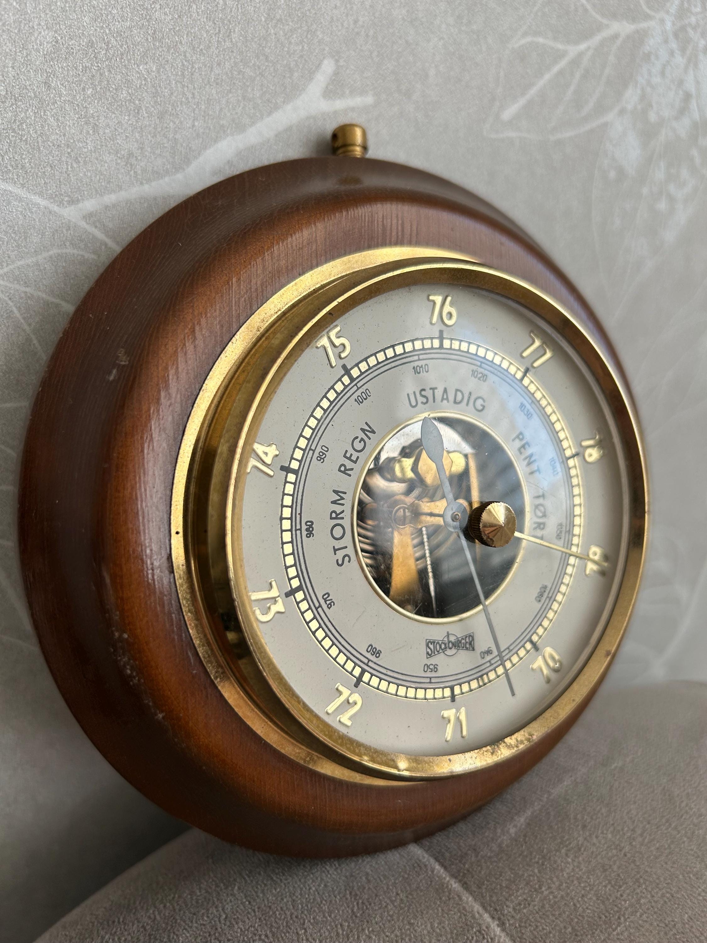Barometer Vintage Wall Barometer Made in Germany - Etsy