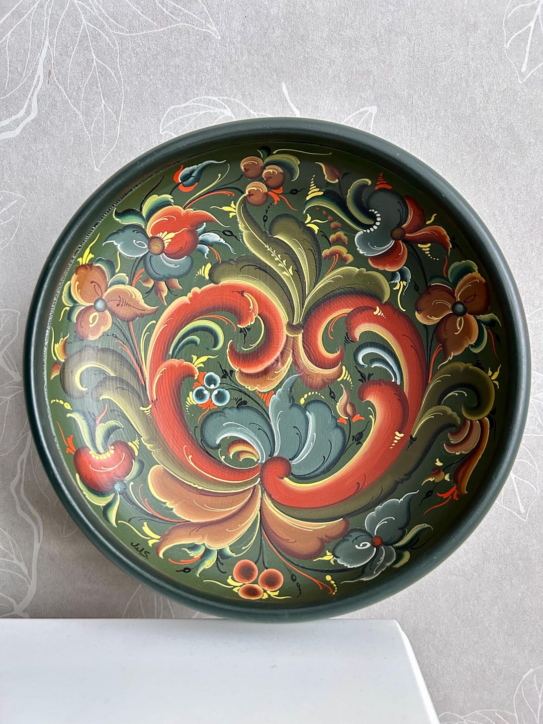 Norwegian Vintage Rosemaling Bowl Handmade Bowl Folk Art of Norway - Etsy