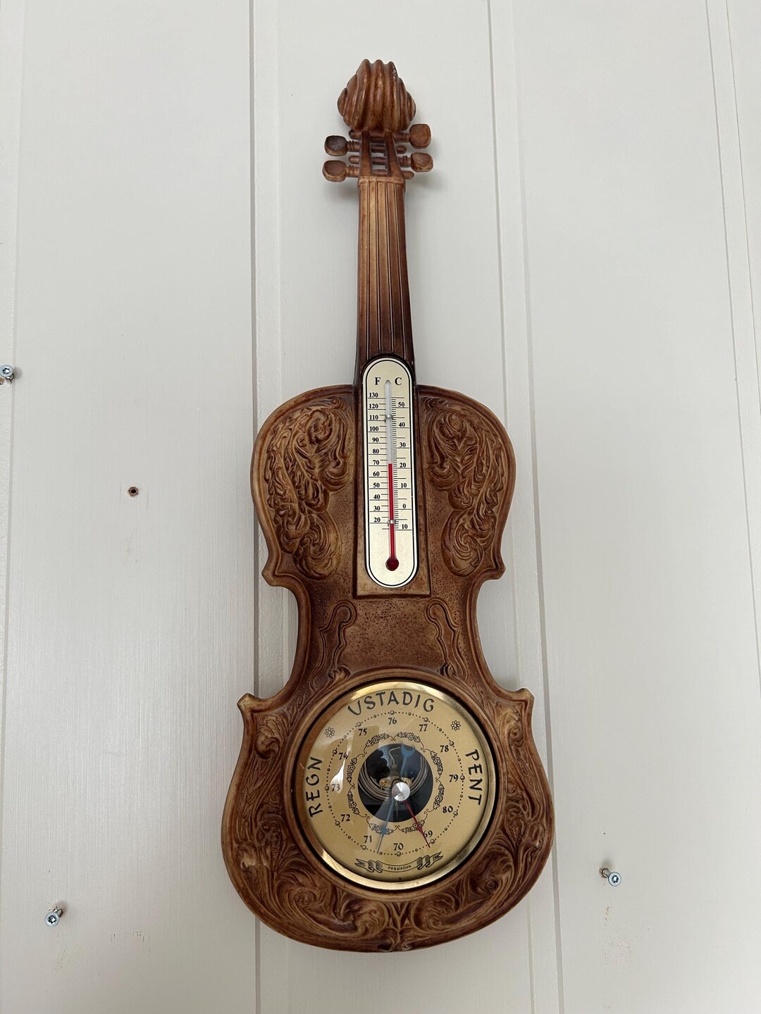 Vintage Barometer Wall Decoration Hygrometer Thermometer Wall Hanging ...