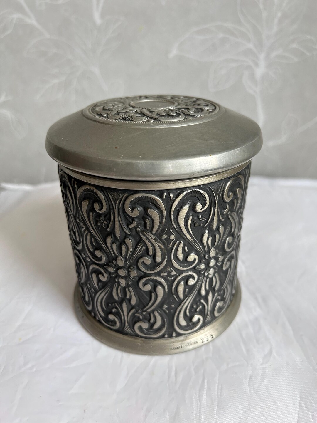 Norwegian Pewter Tobacco Box/jar – Handcrafted Traditional Design ...