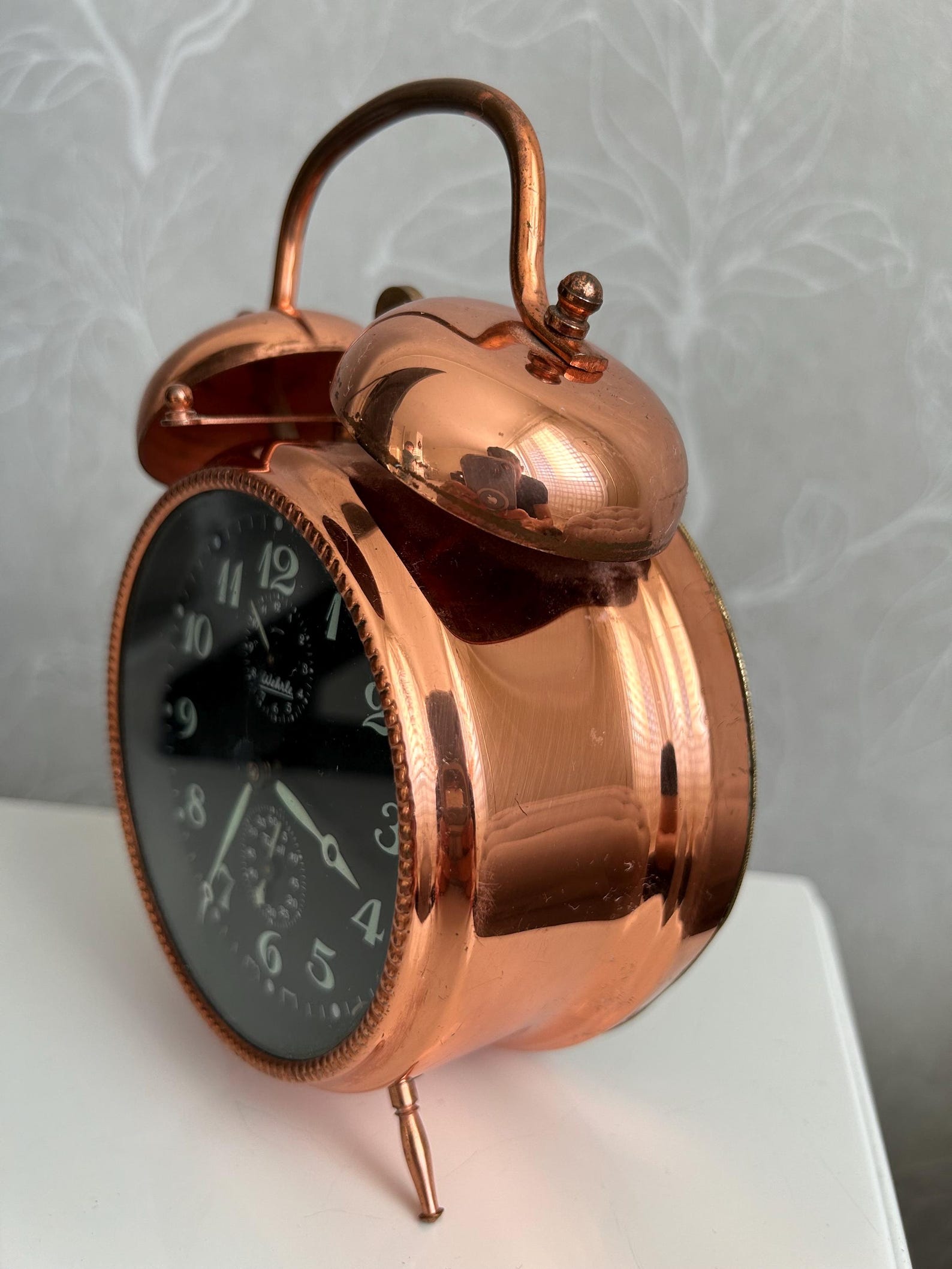 Vintage Wehrle Teen Tubell Copper Alarm Clock - Made in Germany - Etsy