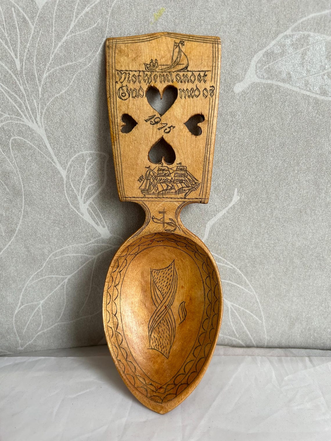 Antique Hand Carved Wooden Spoon Norwegian Handmade Old Food Spoon - Etsy