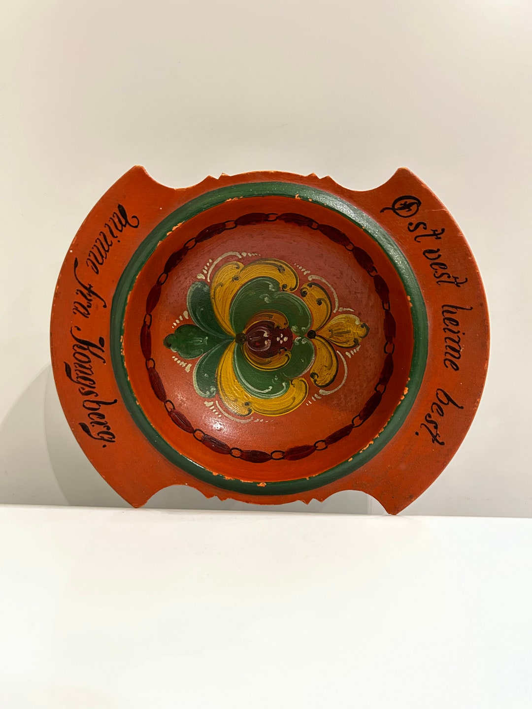 Norwegian Rosemaling Bowl Folk Art of Norway Antique Handmade Bowl - Etsy