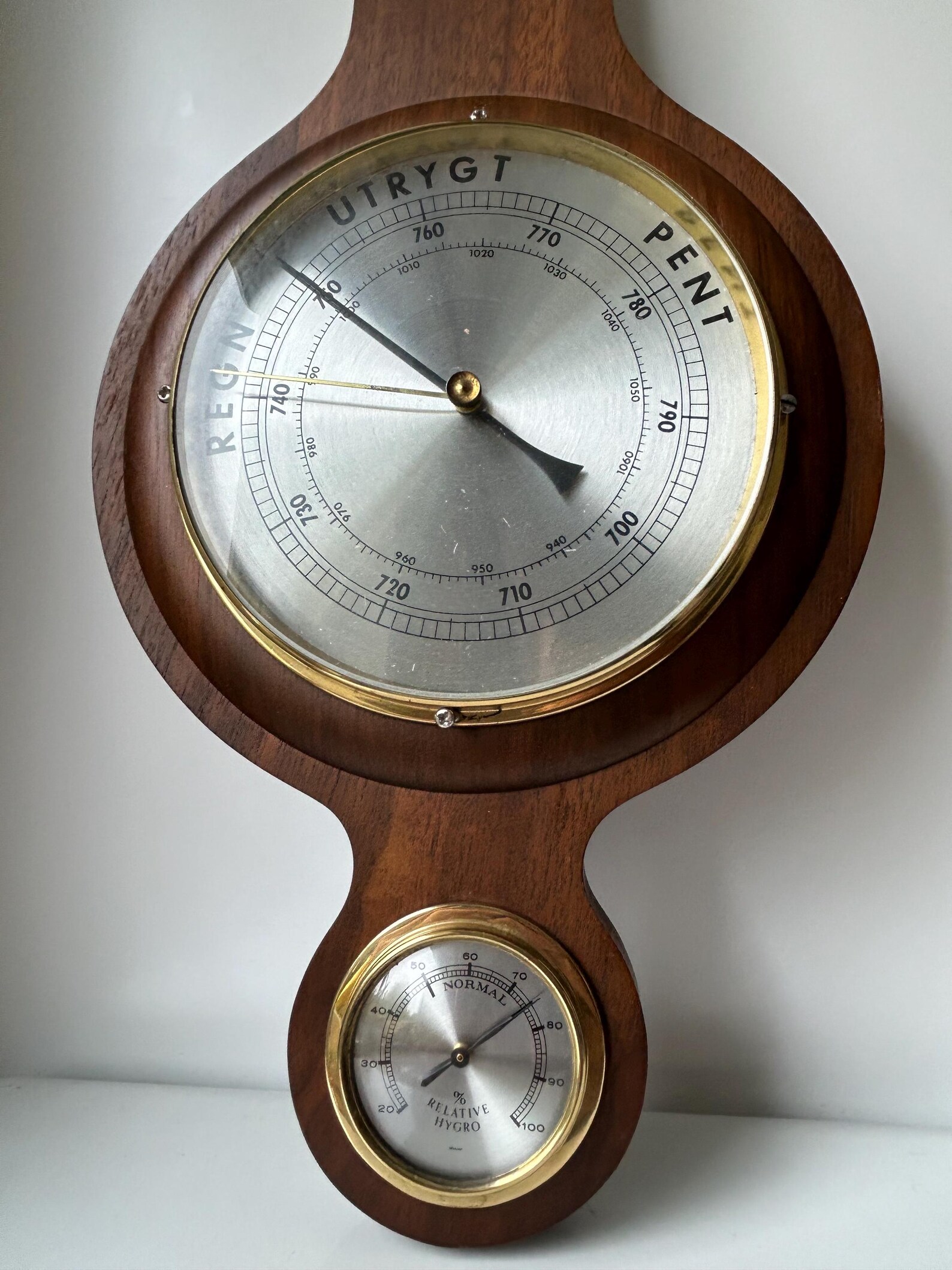 Vintage Large Barometer Made in Germany Wall Decoration Hygrometer Wall ...