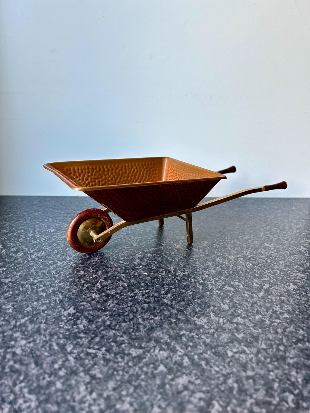 Vintage Copper Trolley With Front Wheel Table Decor Home Decor Office ...