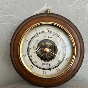 Barometer Vintage Wall Barometer Made in Germany - Etsy