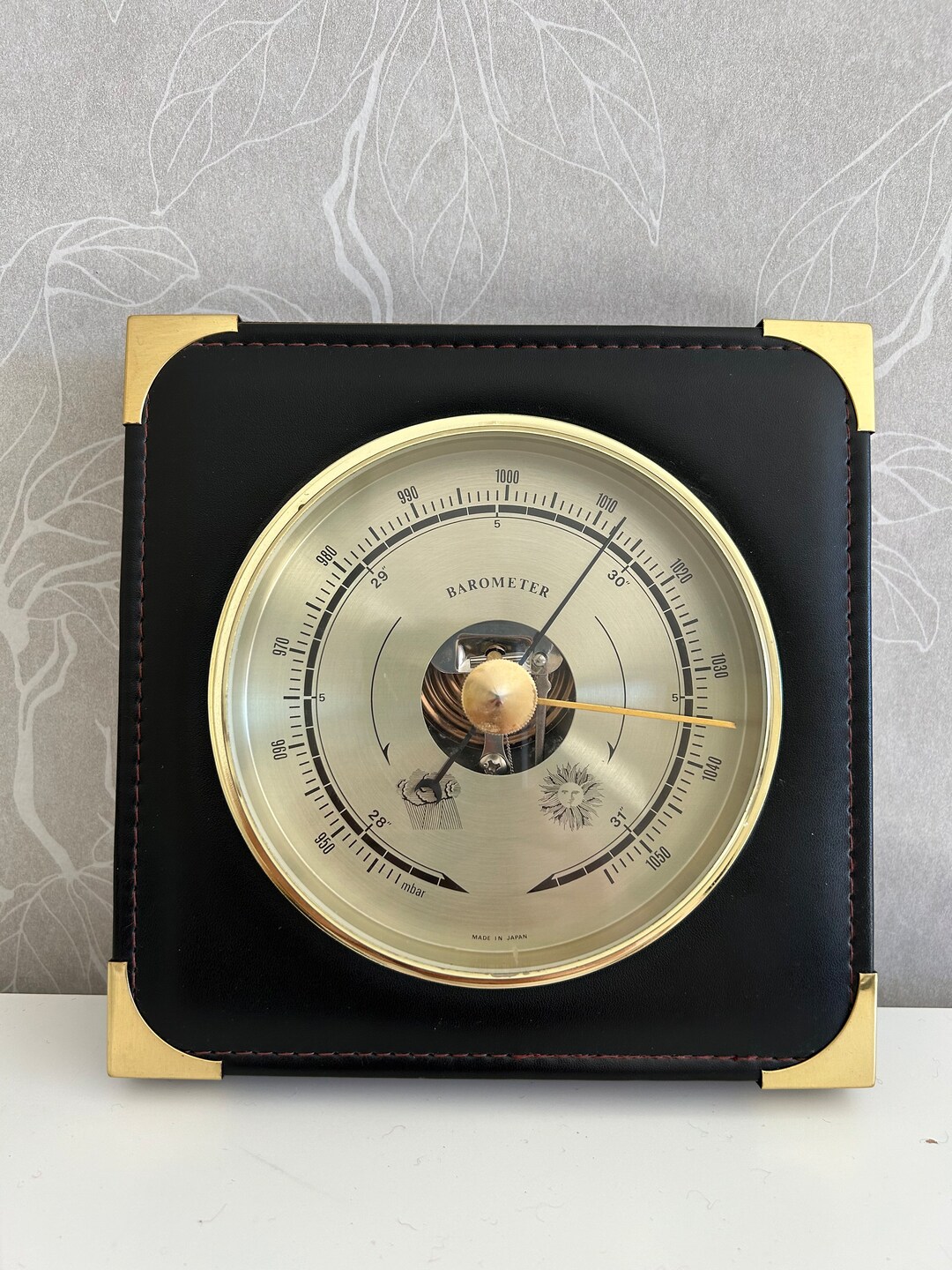 Vintage Barometer Made in Japan Wall Hanging Barometer Weather Sensor ...