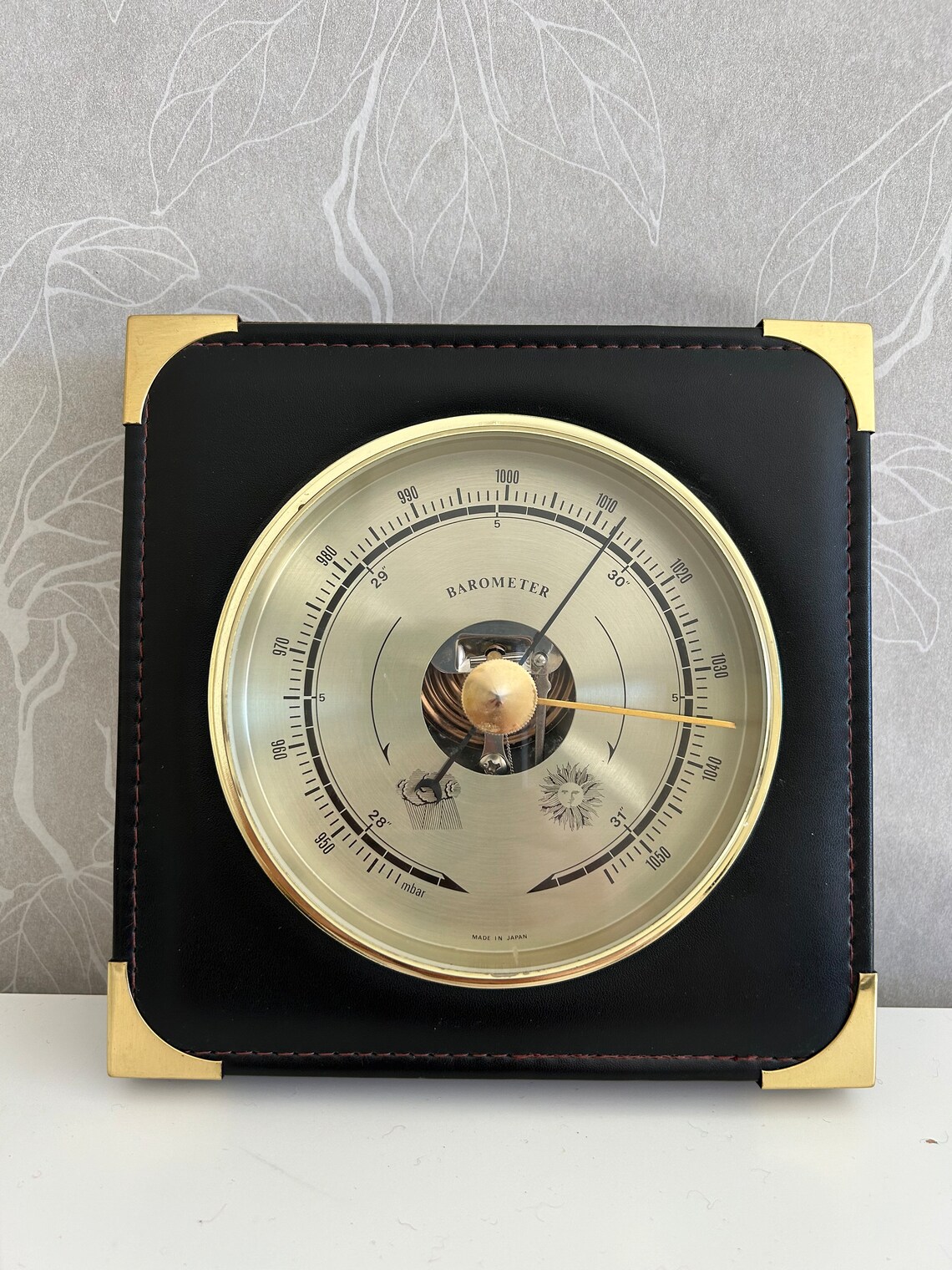 Vintage Barometer Made in Japan Wall Hanging Barometer Weather Sensor ...