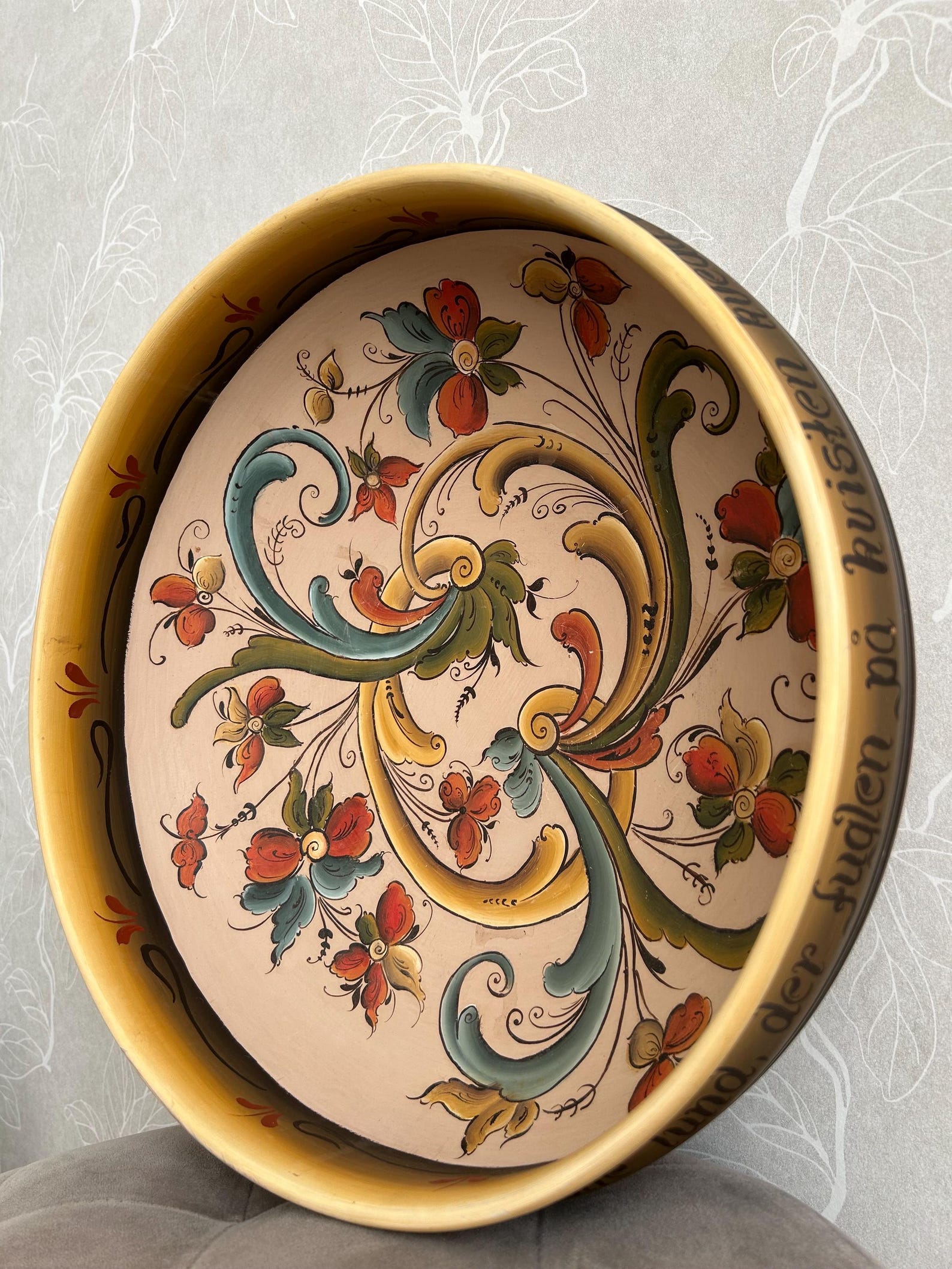 Norwegian Vintage Rosemaling Bowl Handmade Bowl Folk Art of Norway - Etsy