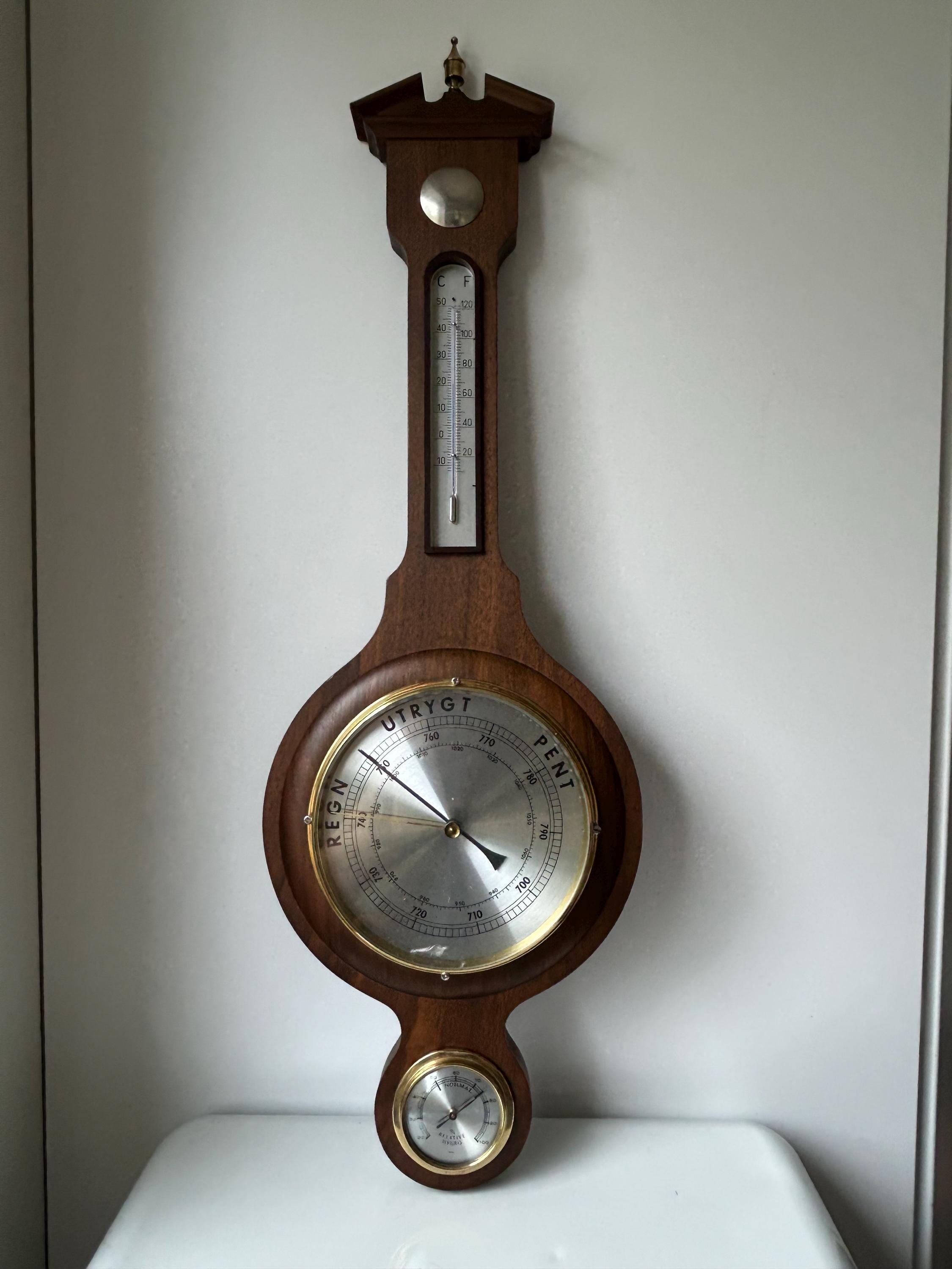 Vintage Large Barometer Made in Germany Wall Decoration Hygrometer Wall ...