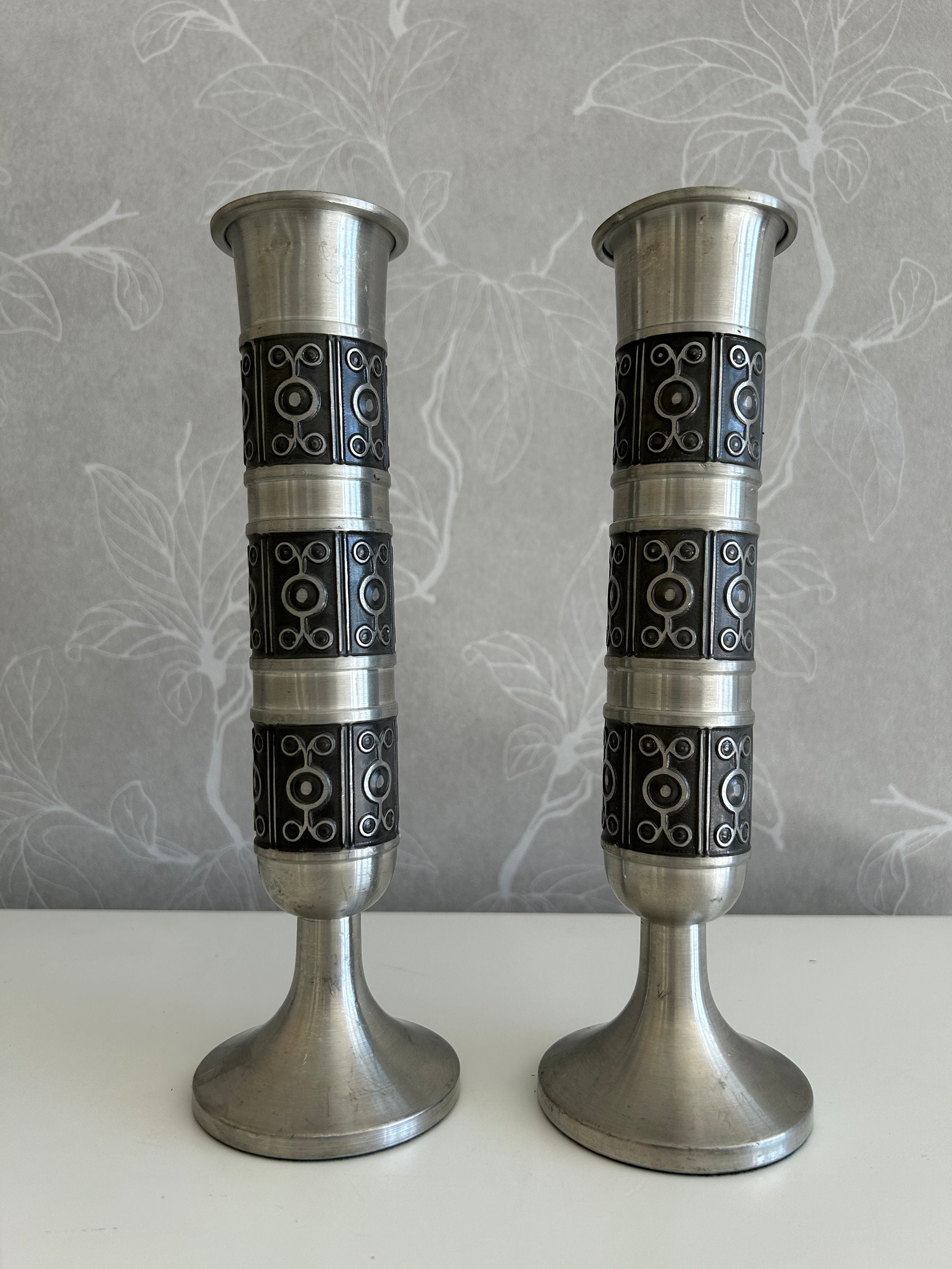 Vintage Norwegian Pewter Vase: Haugrud Home Decor - Etsy
