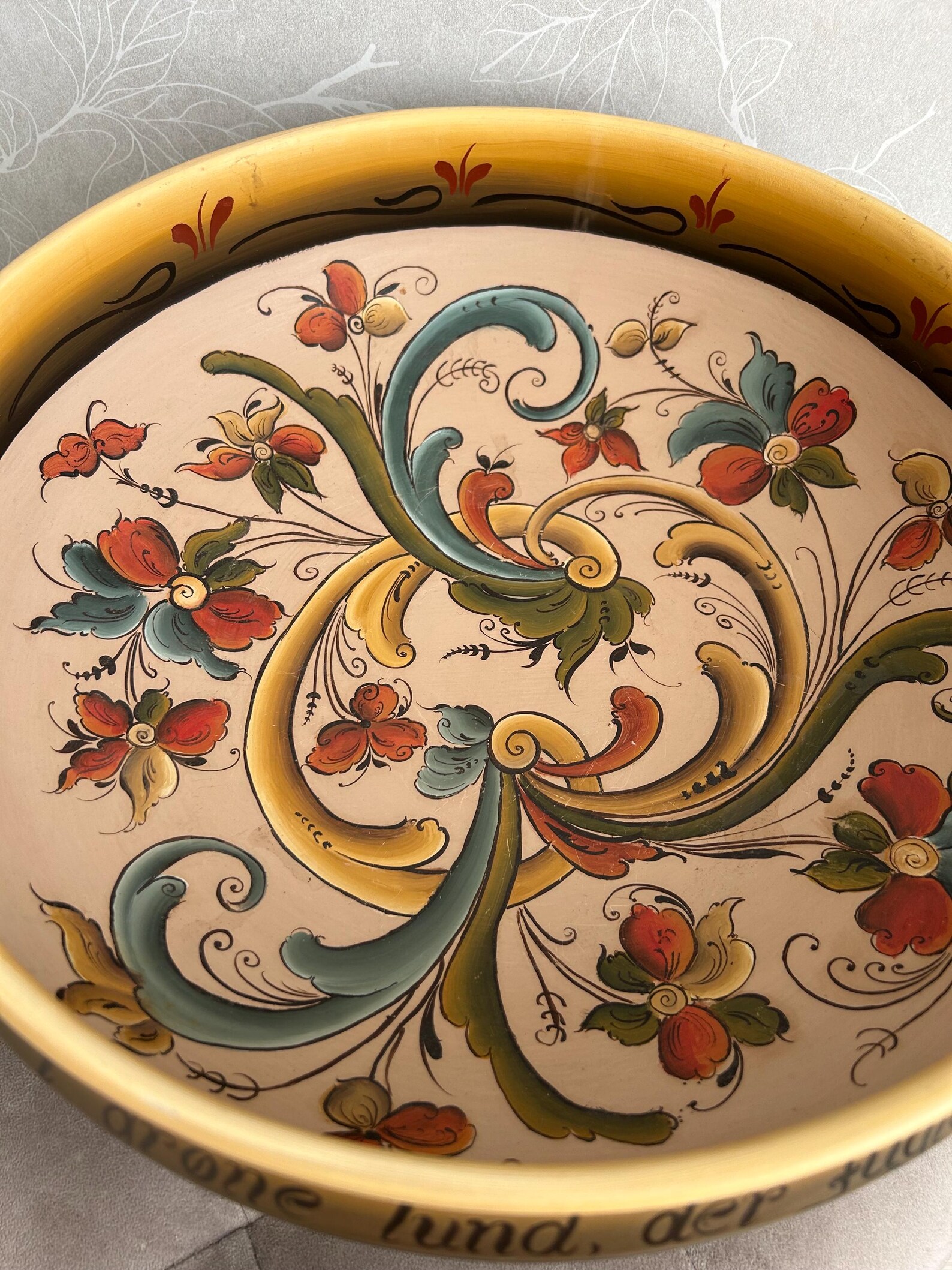 Norwegian Vintage Rosemaling Bowl Handmade Bowl Folk Art of Norway - Etsy