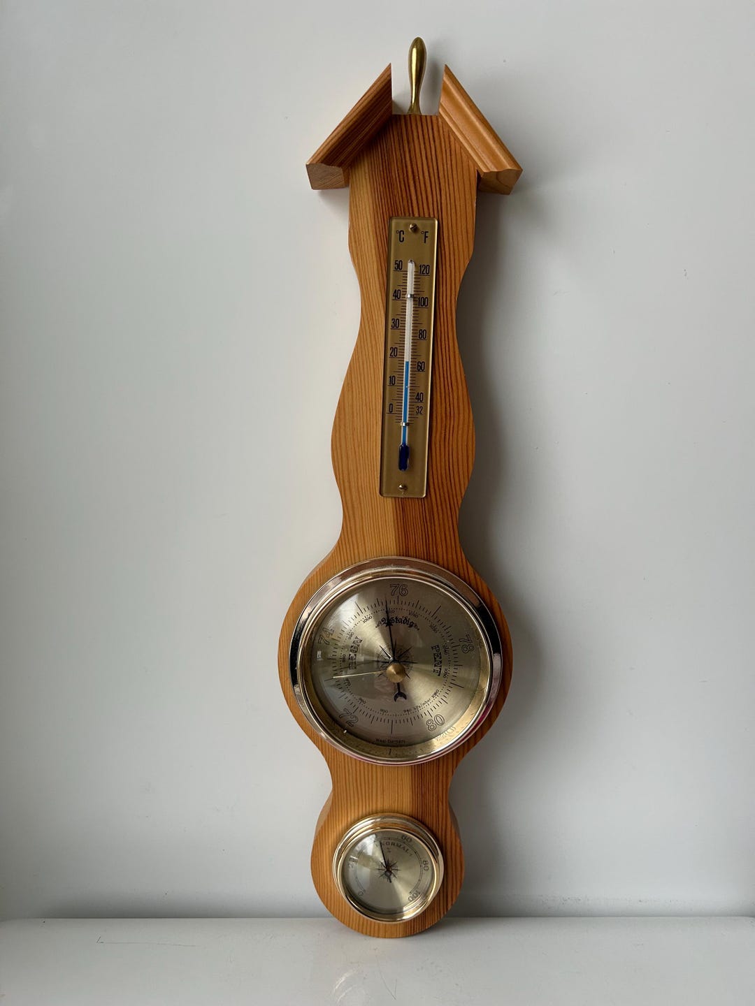 Vintage Small Barometer Made in West Germany Wall Decoration Hygrometer ...