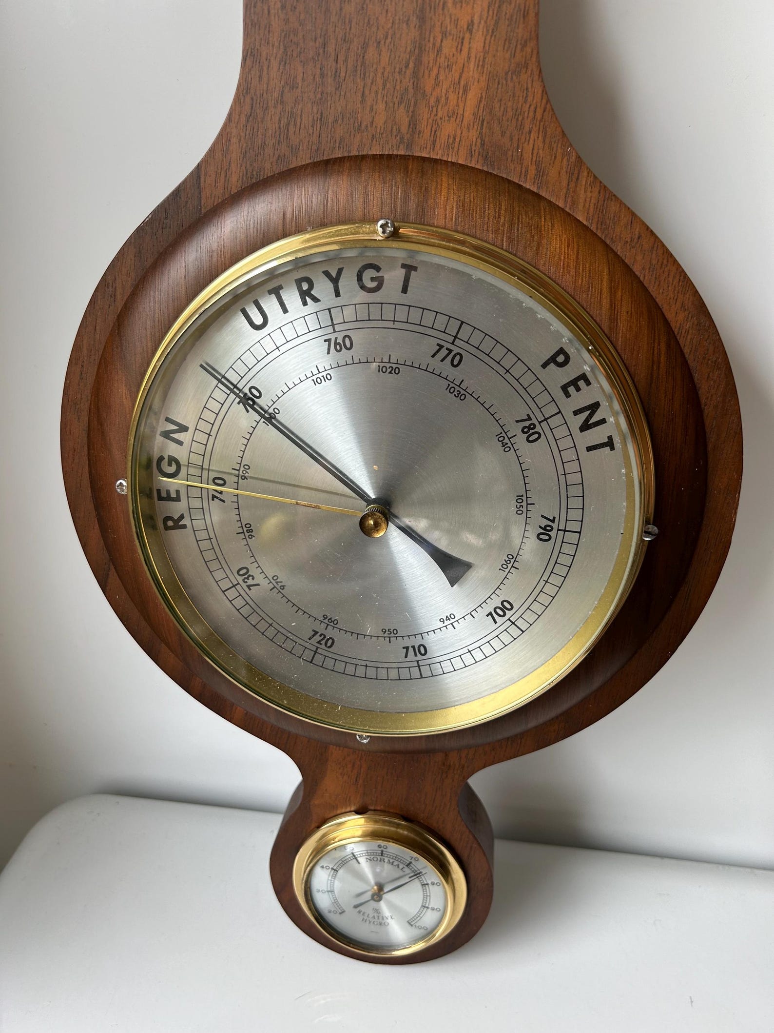 Vintage Large Barometer Made in Germany Wall Decoration Hygrometer Wall ...
