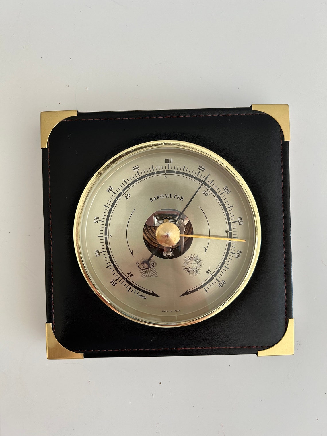 Vintage Barometer Made in Japan Wall Hanging Barometer Weather Sensor ...