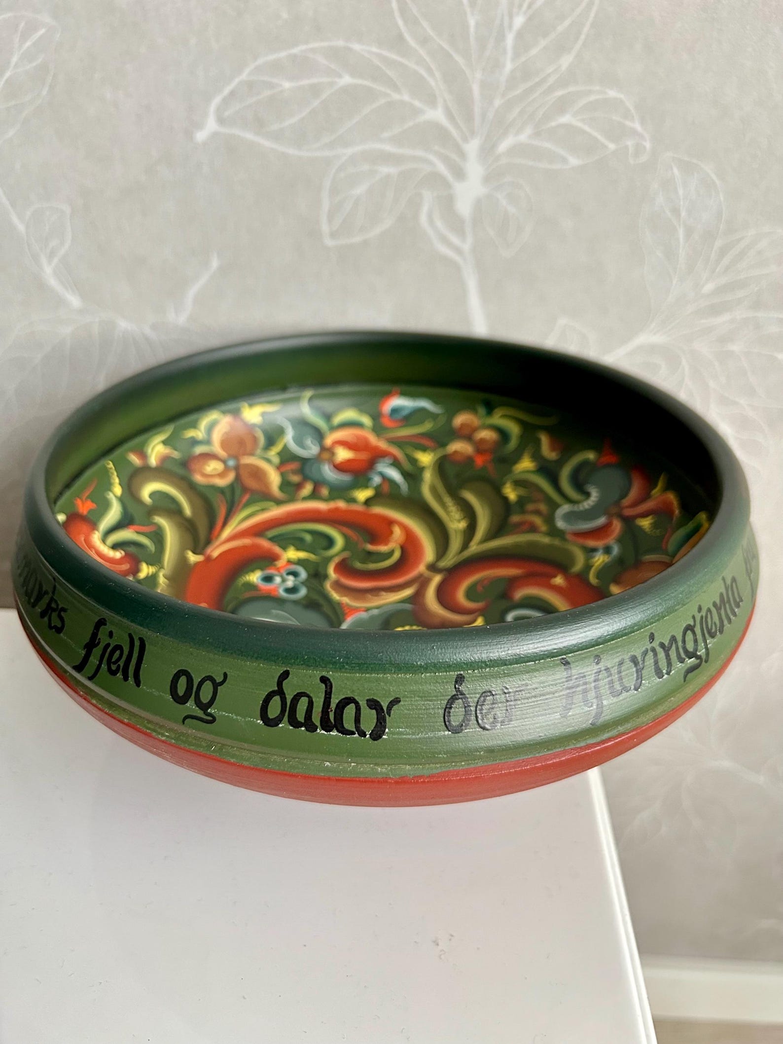 Norwegian Vintage Rosemaling Bowl Handmade Bowl Folk Art of Norway - Etsy