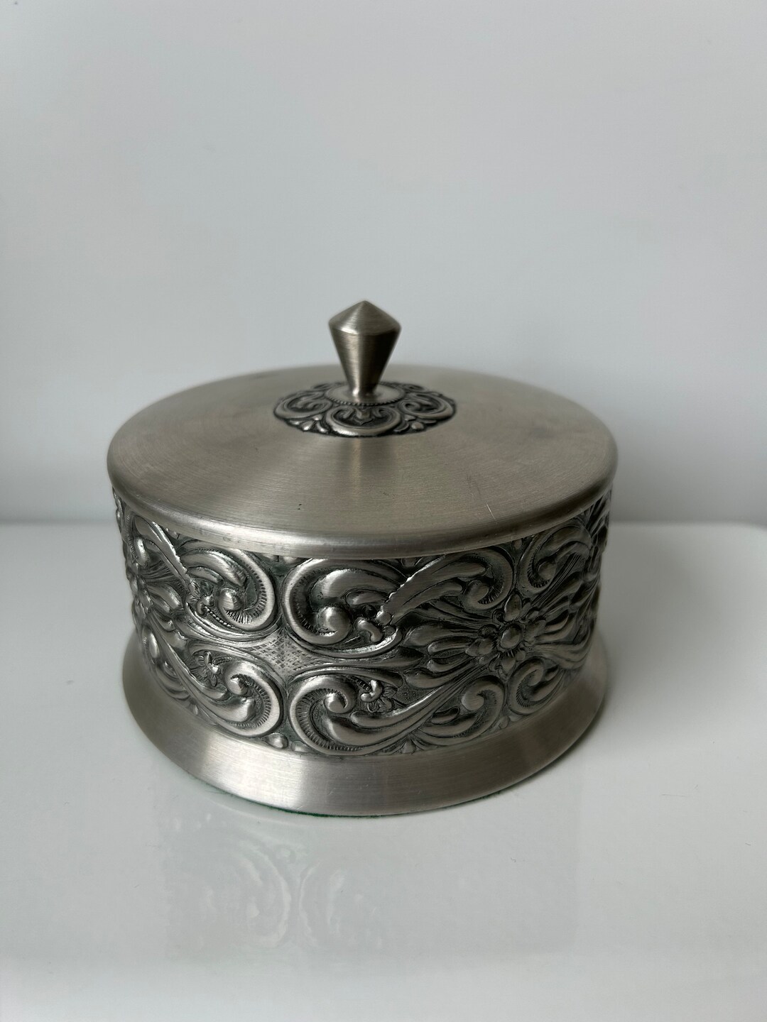 Norwegian Pewter Jewelry Box Vintage Handmade Jewelry Box Folk Art of ...