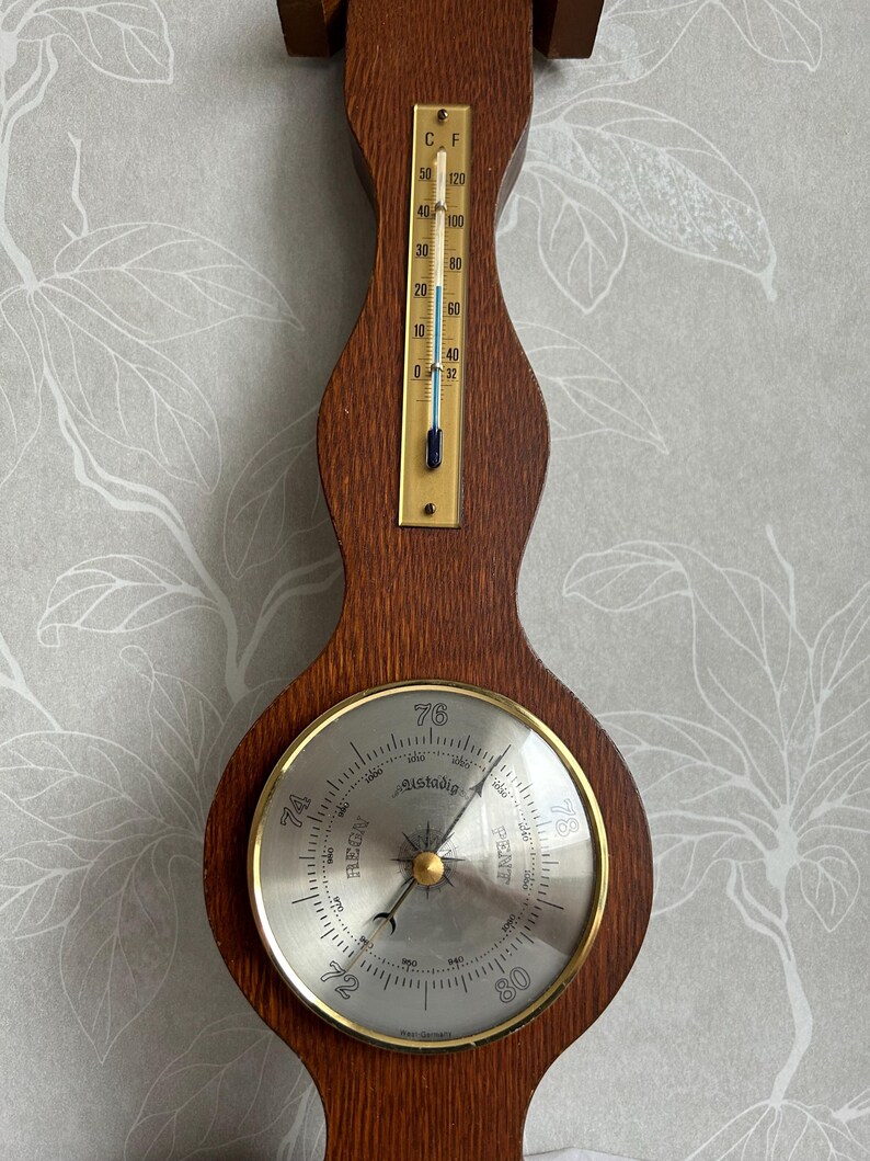 Vintage Barometer Made in West Germany Wall Decoration Hygrometer ...