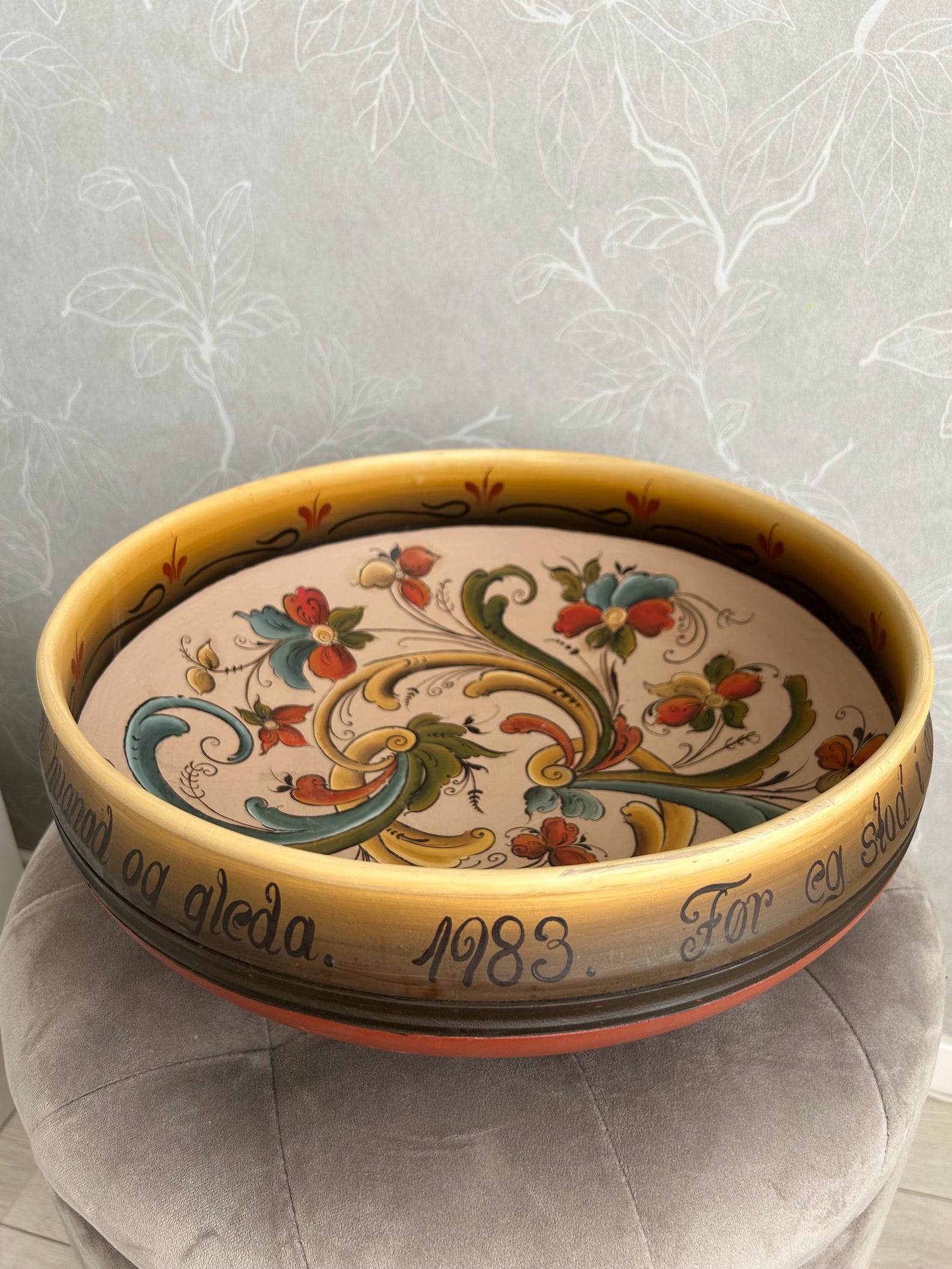 Norwegian Vintage Rosemaling Bowl Handmade Bowl Folk Art of Norway - Etsy