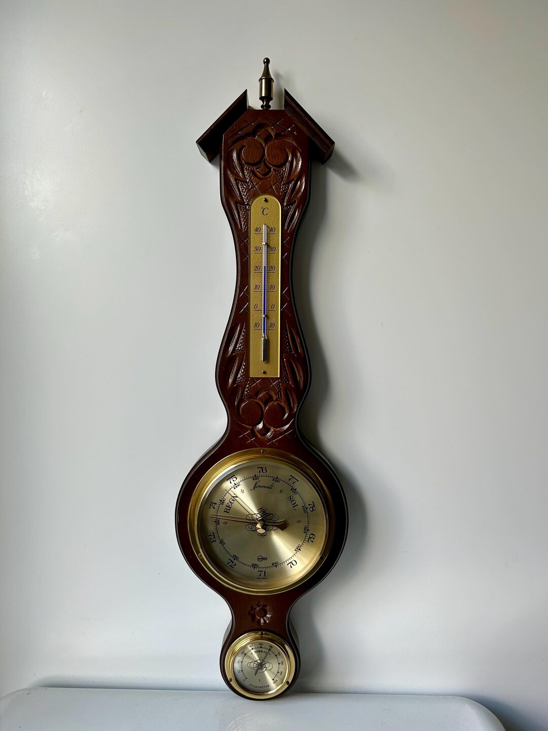 Vintage Barometer Wall Decoration Barigo Barometer Hygrometer Wall ...
