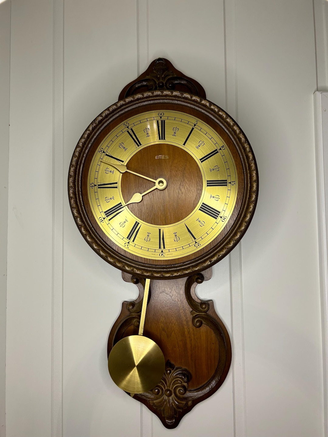 Emes Wall Hanging Watch Vintage Wall Hanging Watch Made in Germany Wall ...