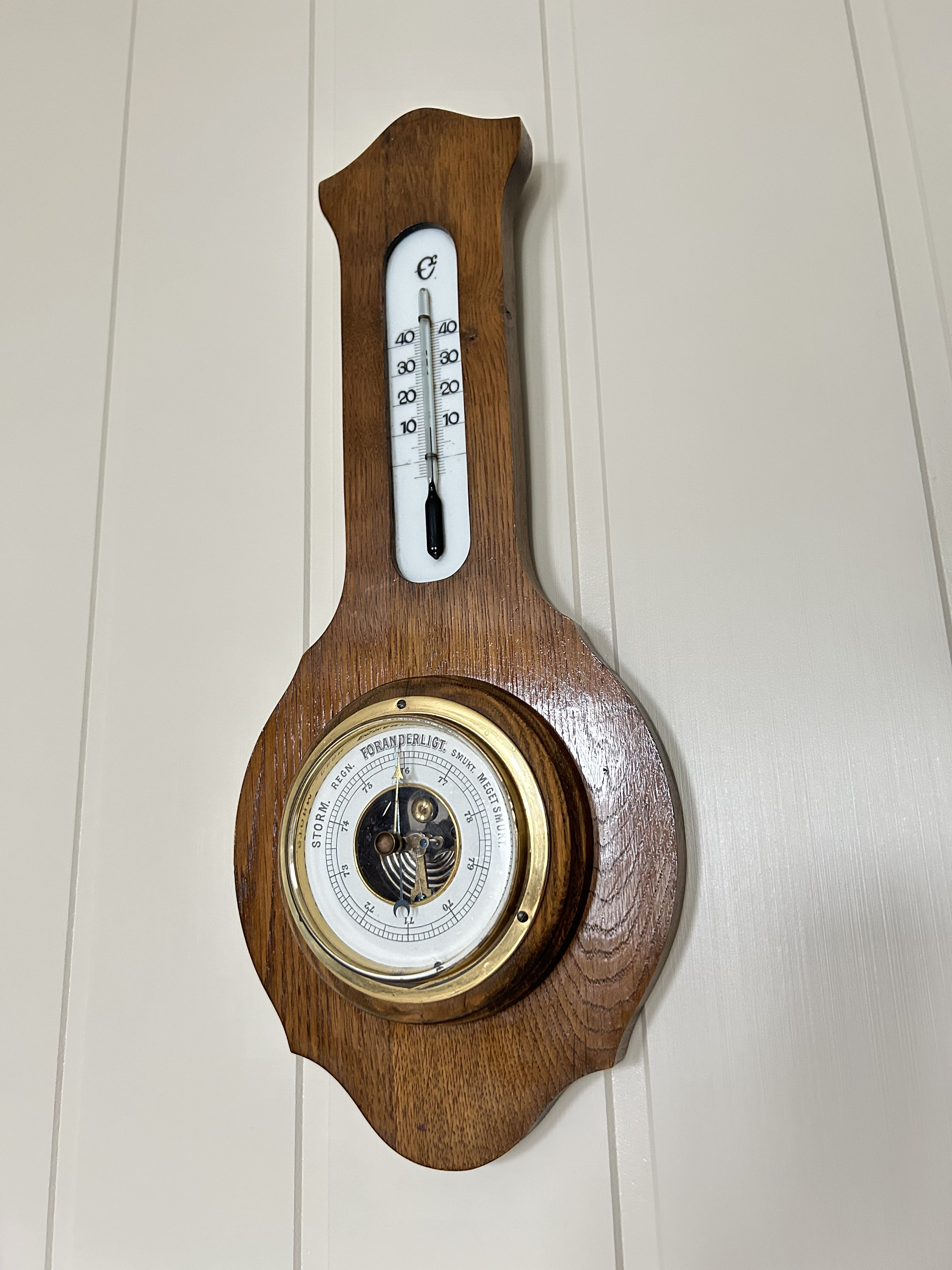 Vintage Barometer Wall Decoration Hygrometer Wall Hanging Weather ...