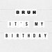 Editable BRUH Food Tent Card, Custom Food Labels, Bruh Birthday Tented ...