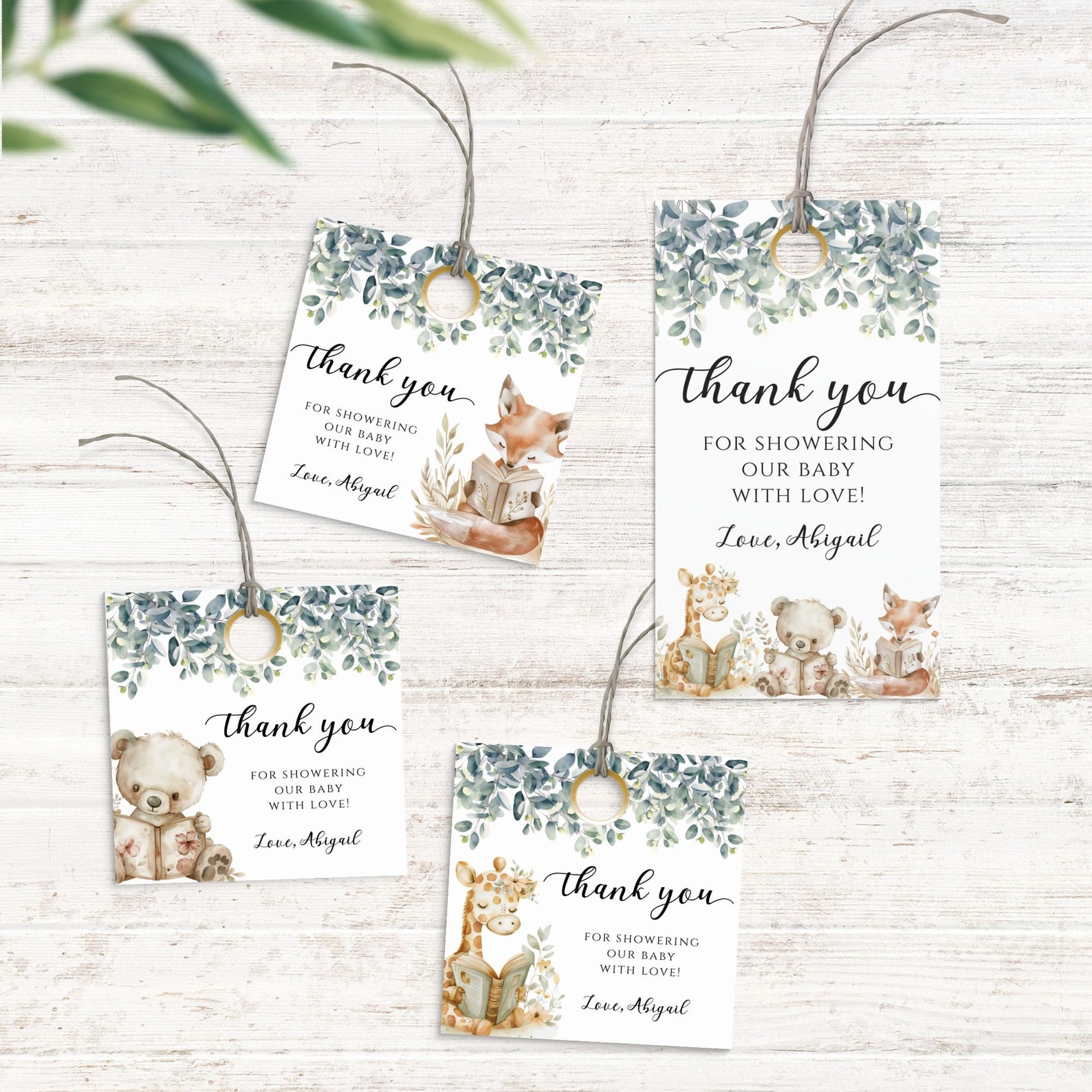 EDITABLE New Chapter Favor Tags, Storybook Baby Shower Thank You Gift ...