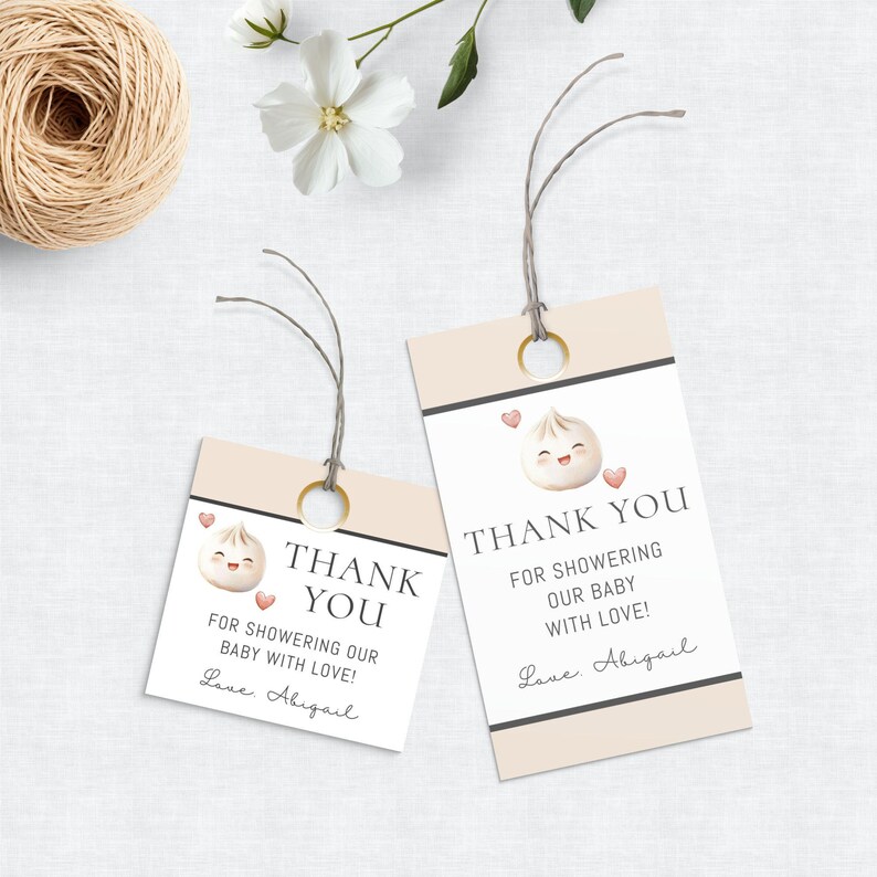 Editable Food Label, Dumpling Custom Food Tent Card, Dim Sum Baby ...