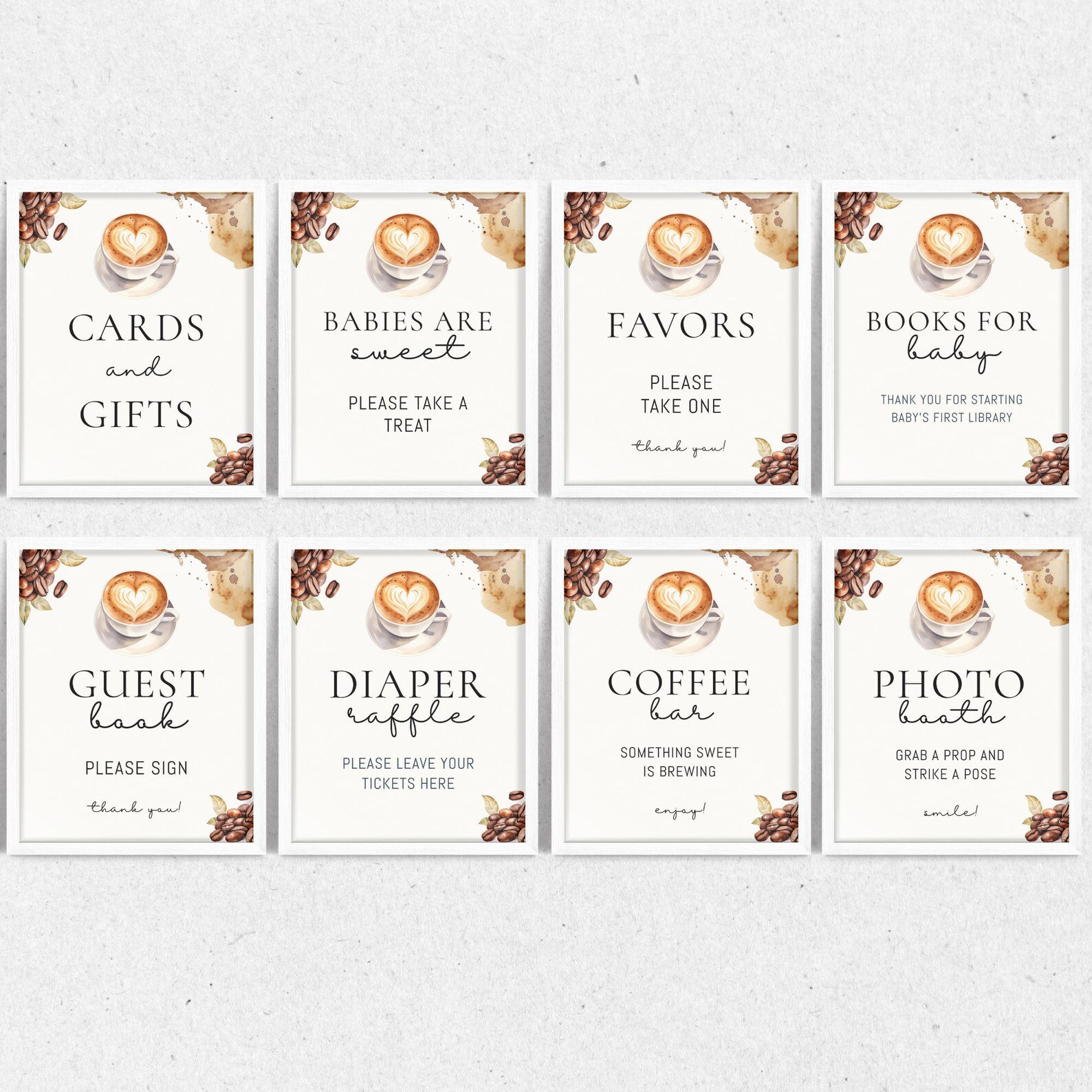 Coffee Baby Shower Bunting, It's a Girl Shower Decoration, A Baby is ...