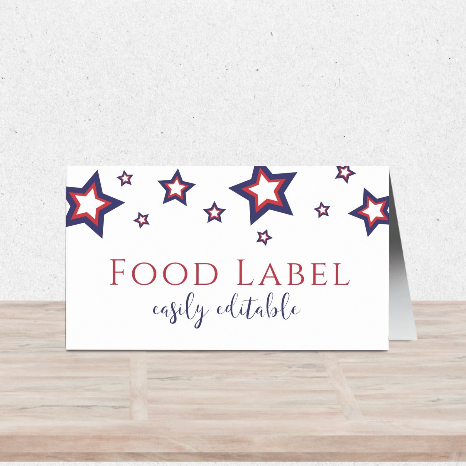 Memorial Day Drinks Sign, Patriotic Party Signage, Stars and Stripes ...