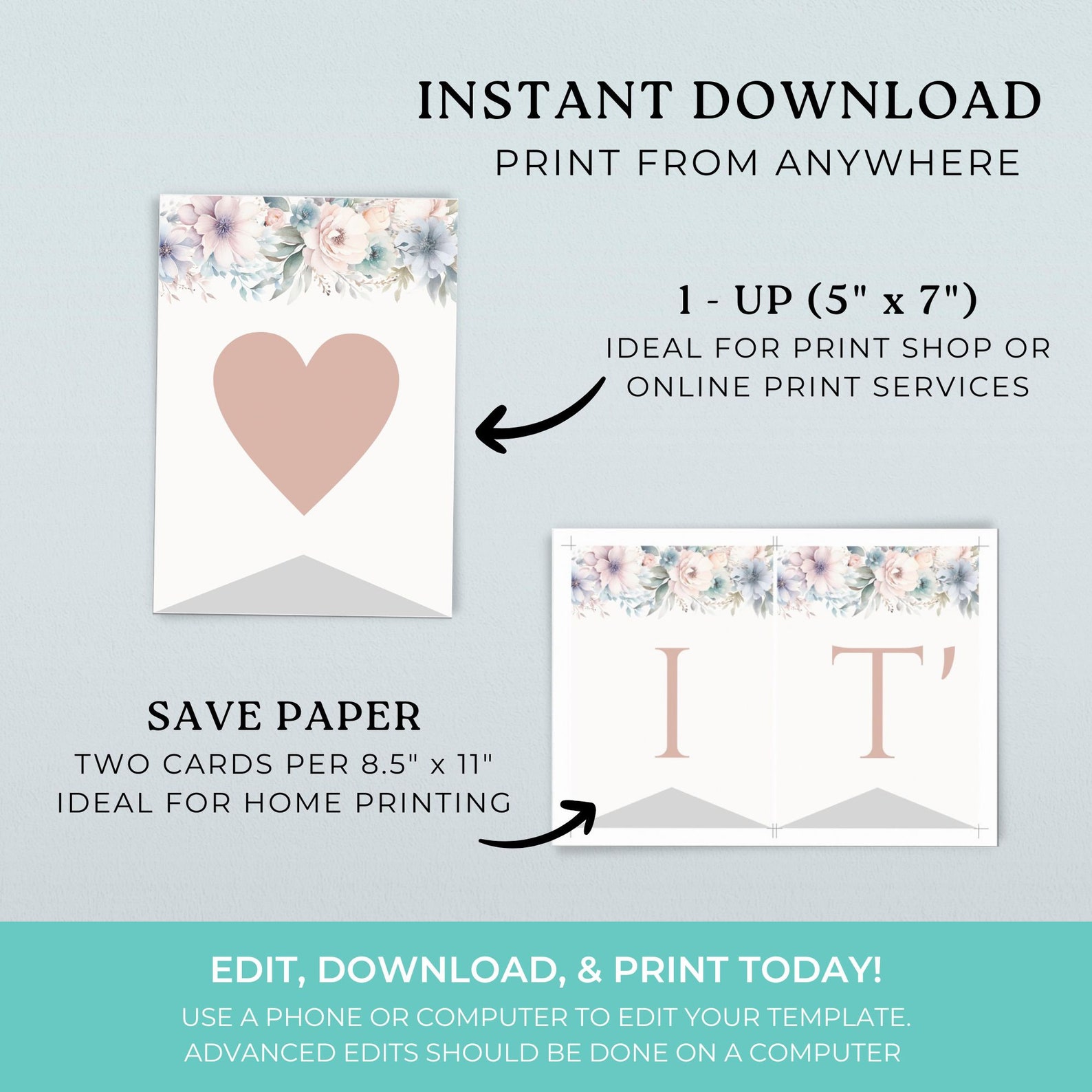 It's a Girl Banner, Baby in Bloom Baby Shower Bunting Decoration, Pink ...