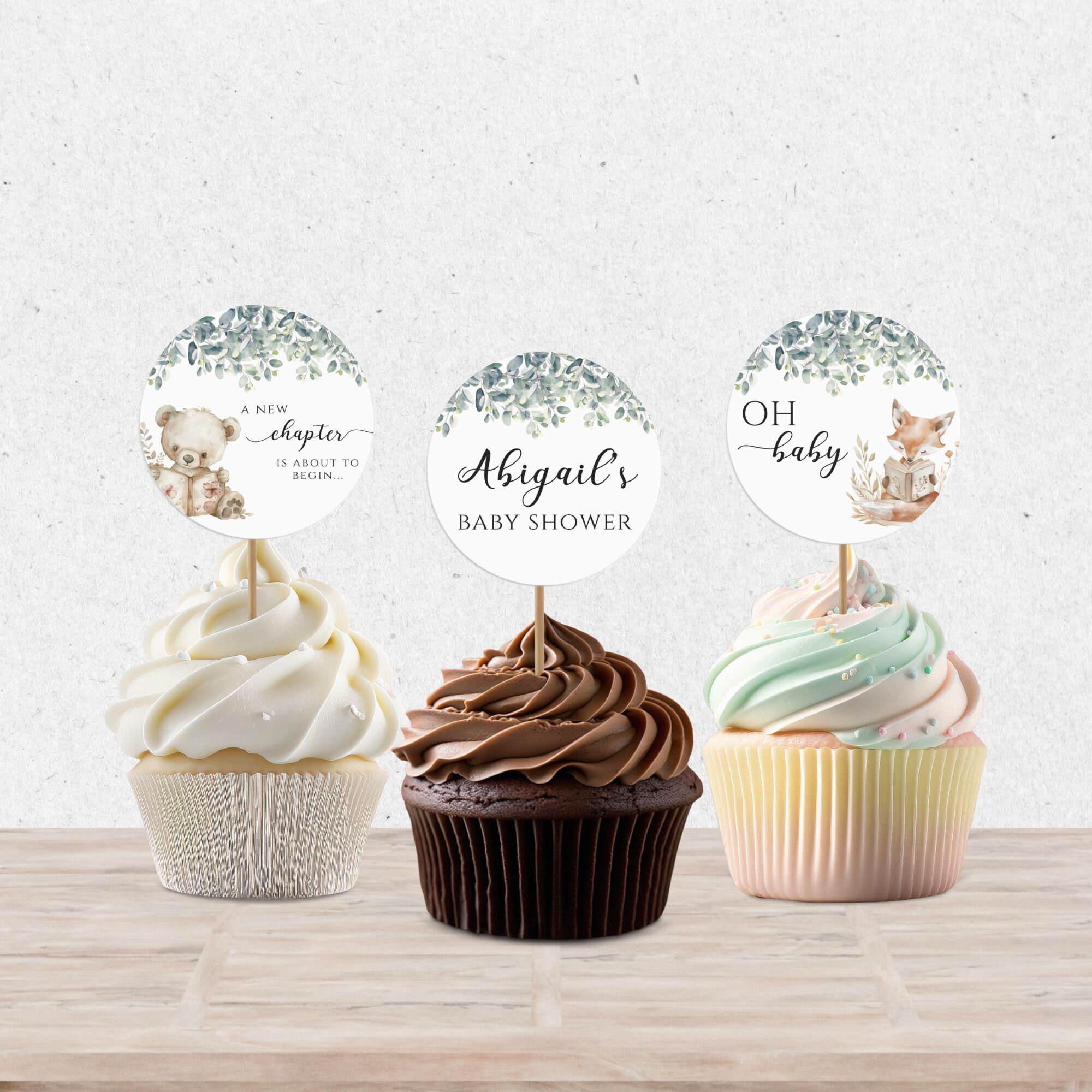 EDITABLE New Chapter Favor Tags, Storybook Baby Shower Thank You Gift ...