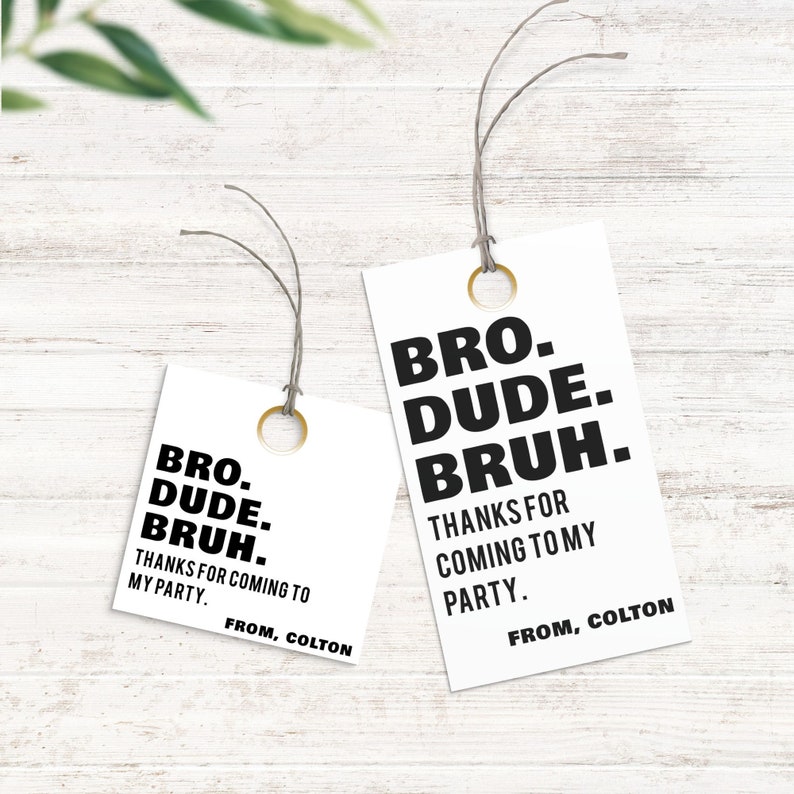 Custom Water Bottle Label, Bruh It's My Birthday Decorations, Bruh ...