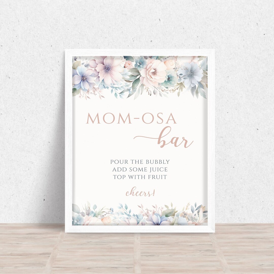Mother's Day Momosa Bar Sign, Mom-osa Bar Signage, Build Your Own ...