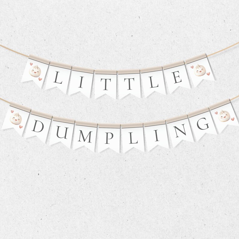 Editable Food Label, Dumpling Custom Food Tent Card, Dim Sum Baby ...