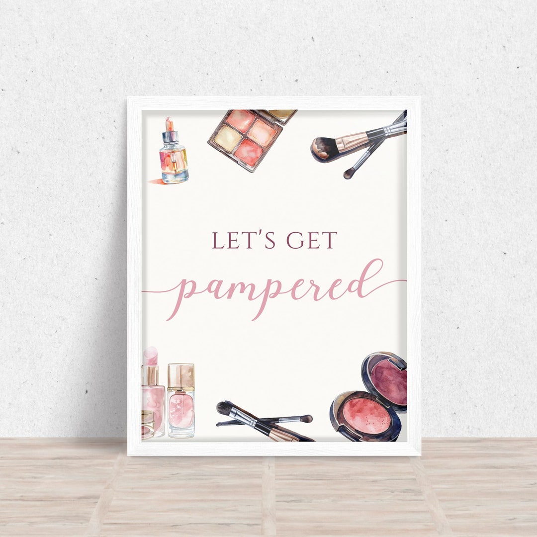 Threenager Let's Get Pampered Sign, Little Miss Threenager Birthday ...