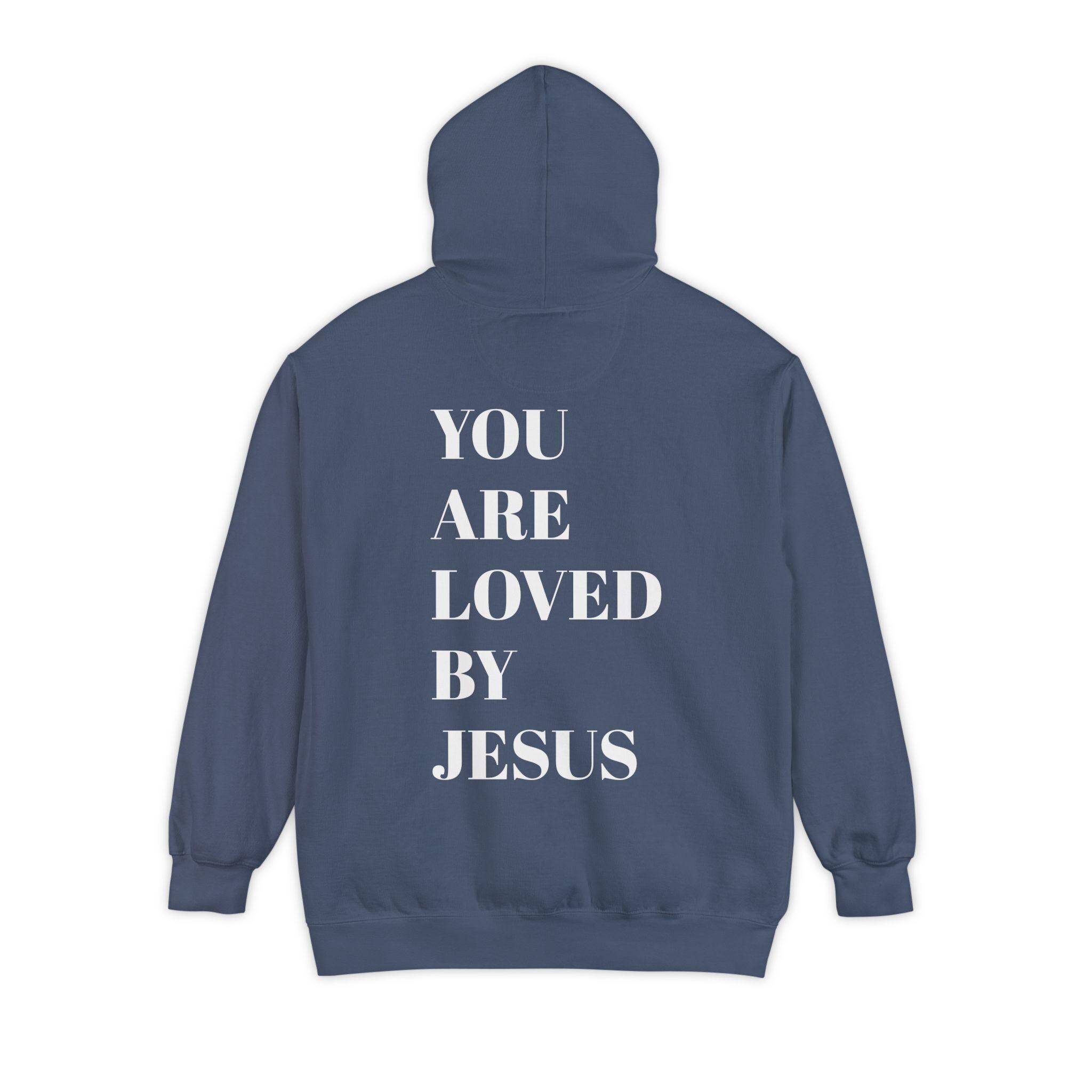 Jesus Loves You Aesthetic Preppy Trendy Unisex Garment-dyed Hoodie ...