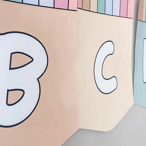 Rainbow Retro Wonderland Alphabet Banner for the Classroom | Bright ...