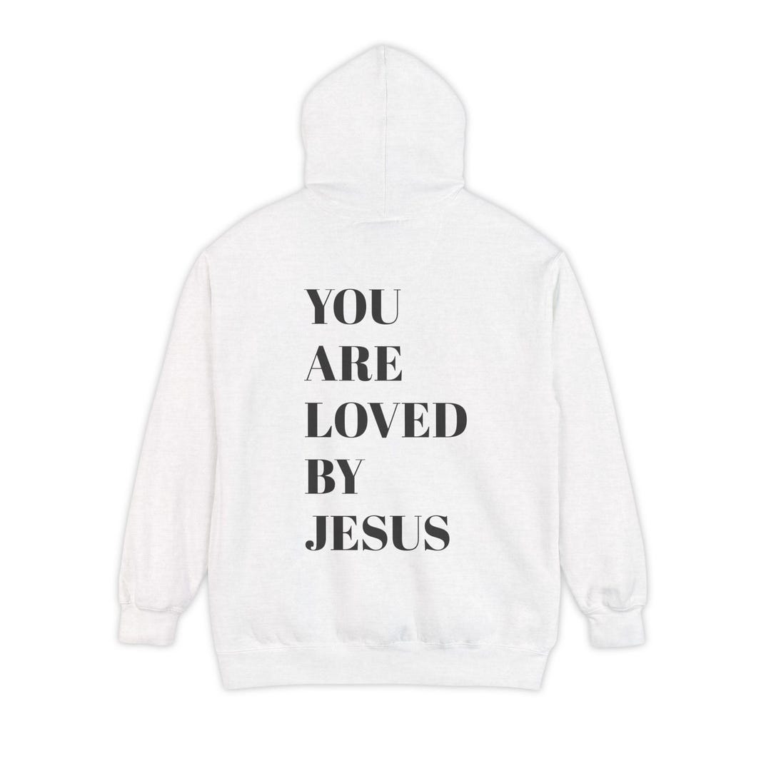 Jesus Loves You Aesthetic Preppy Trendy Unisex Garment-dyed Hoodie ...