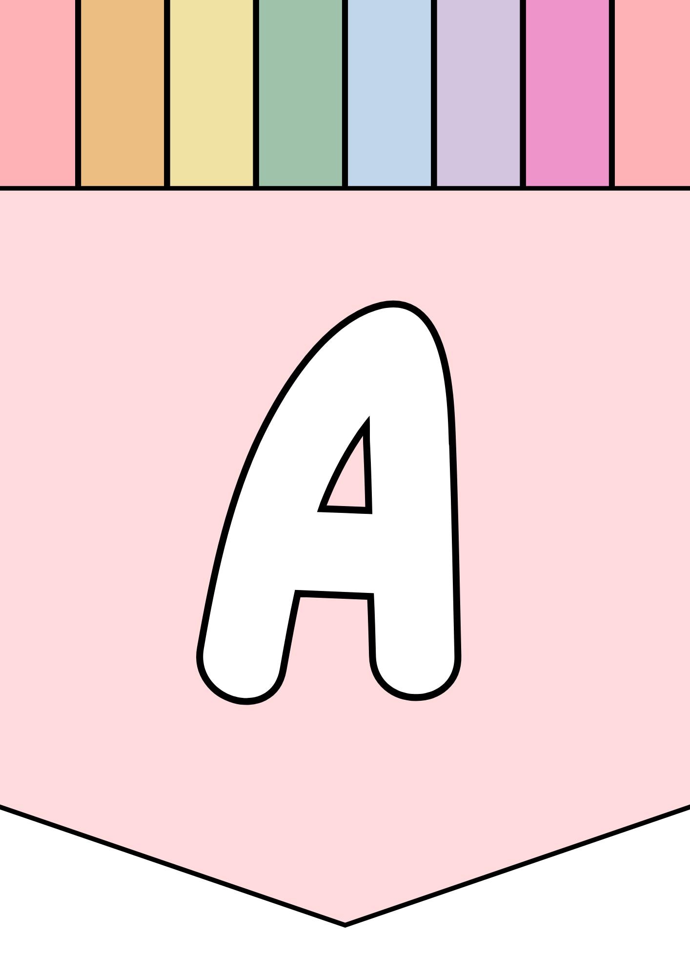 Rainbow Retro Wonderland Alphabet Banner for the Classroom | Bright ...