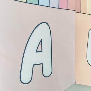 Rainbow Retro Wonderland Alphabet Banner for the Classroom | Bright ...