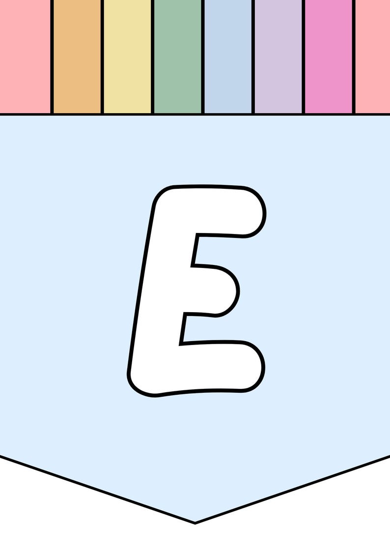 Rainbow Retro Wonderland Alphabet Banner for the Classroom | Bright ...