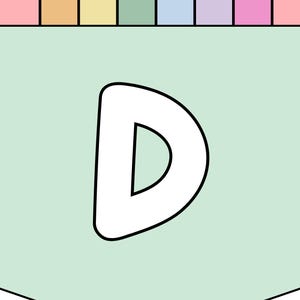 Rainbow Retro Wonderland Alphabet Banner for the Classroom | Bright ...