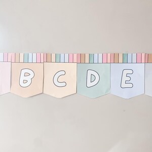 Rainbow Retro Wonderland Alphabet Banner for the Classroom | Bright ...