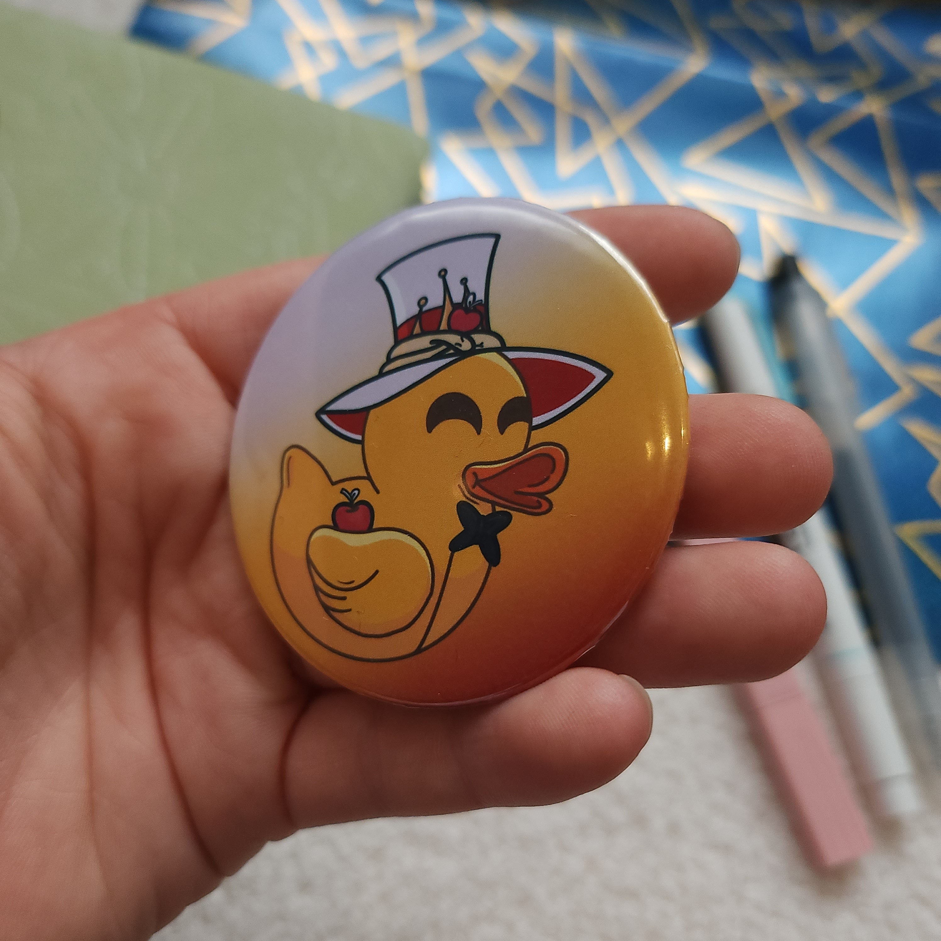 Lucifer Duck Badges Button 58 Mm | Hazbin Hotel - Etsy