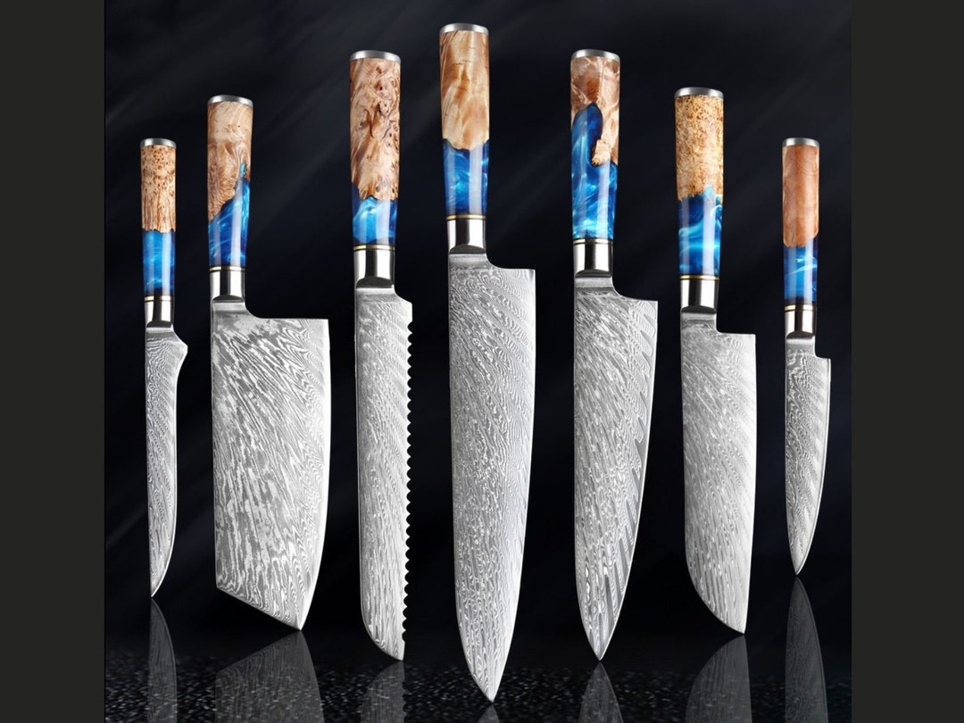 7-piece Chef's Knife Trio Set, Multipurpose Culinary Knife, Gourmet ...