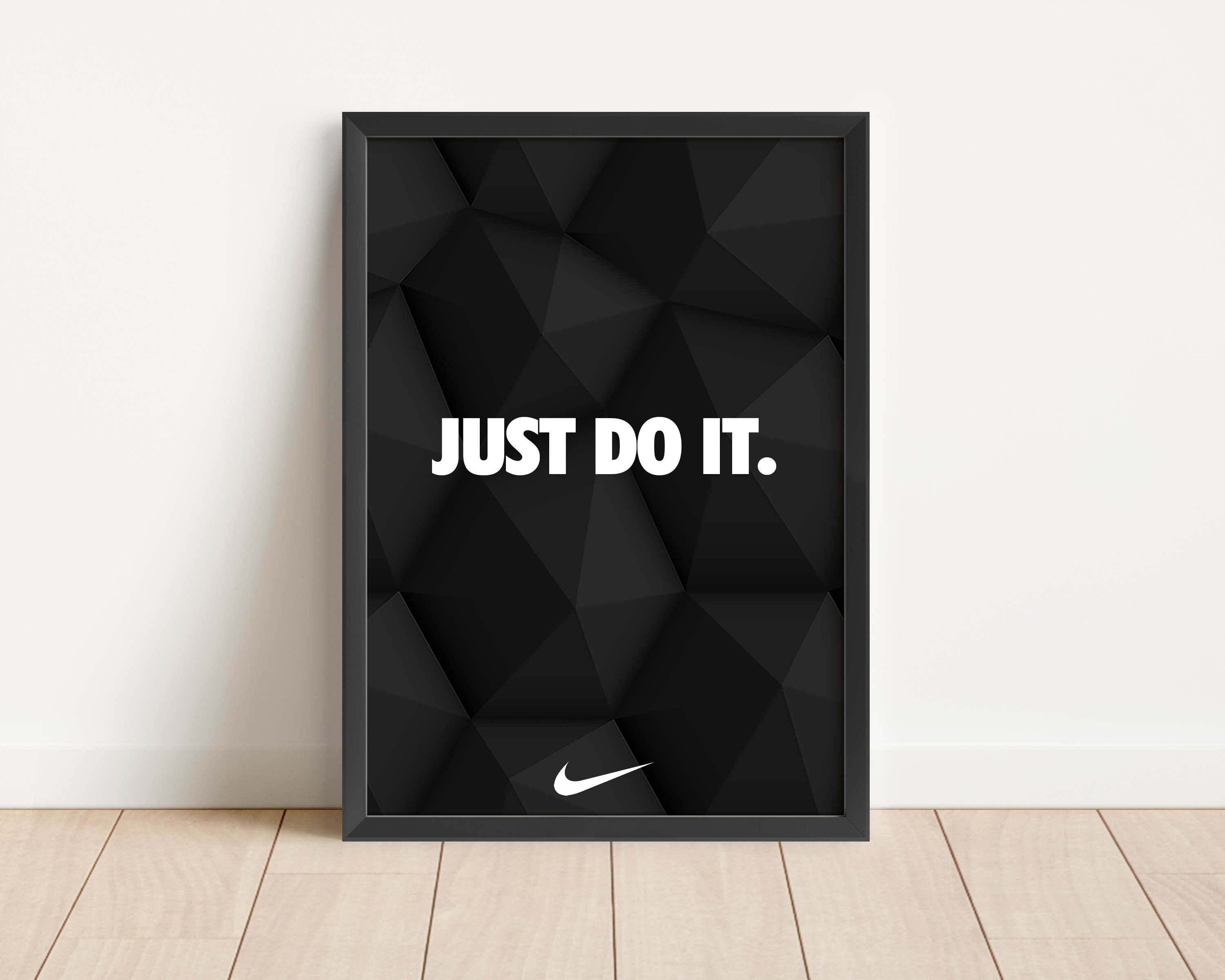 Nike Poster Just Do It Nike "Just Do It" Poster Wallpaper Art Etsy
