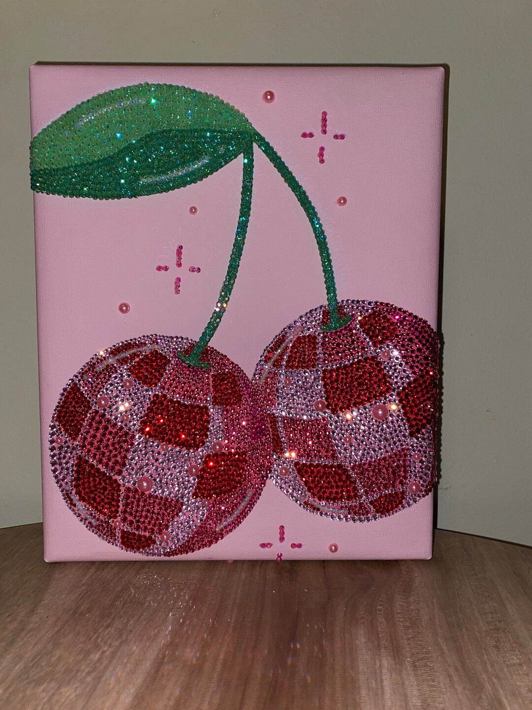 8x10 Disco Cherry Canvas - Etsy